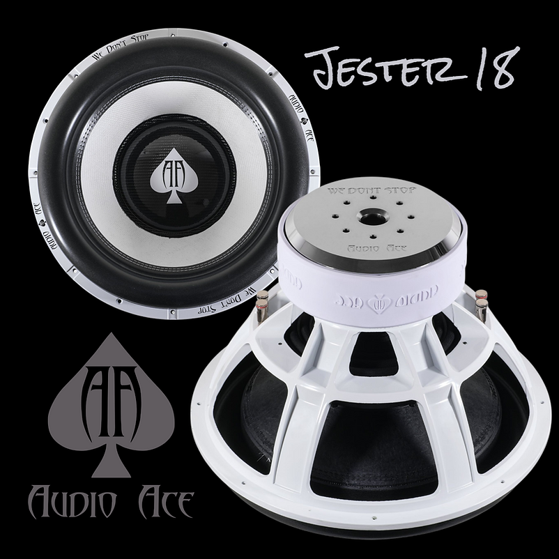 AUDIO ACE JESTER 18" DUAL 2 OHM SUBWOOFER — Showtime Electronics