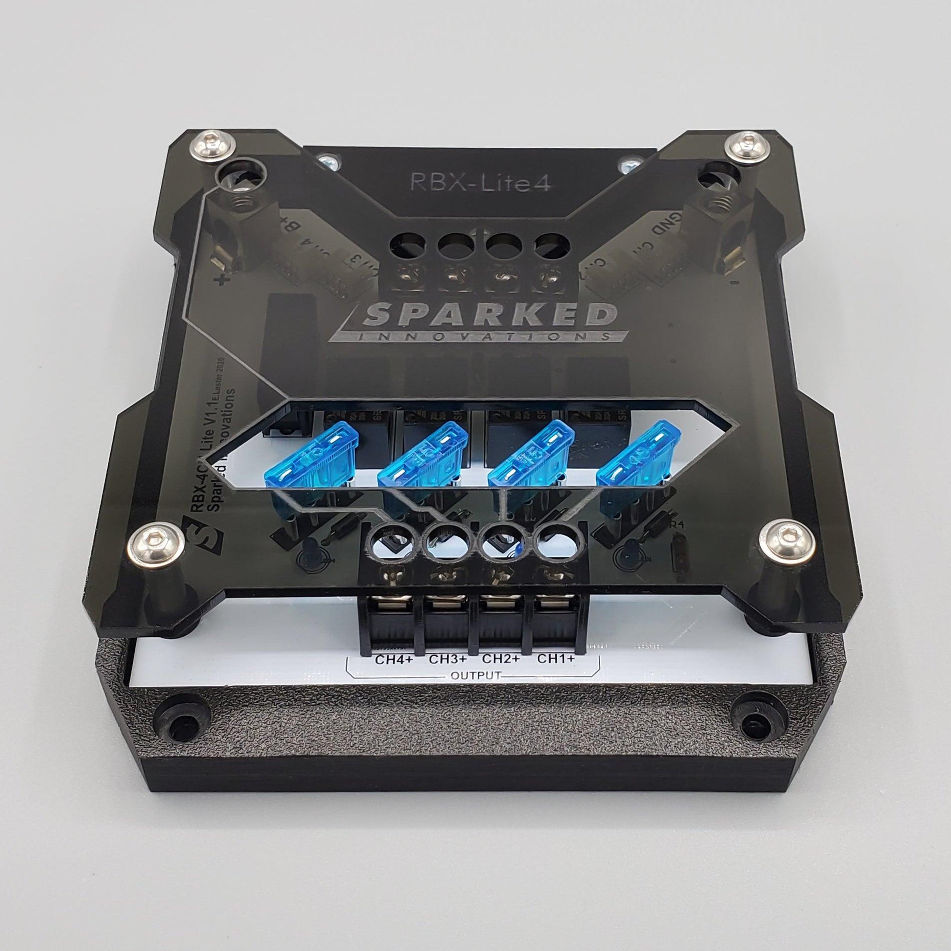 Sparked Innovations RBX-LITE4 4-Channel Relay Box — Showtime Electronics