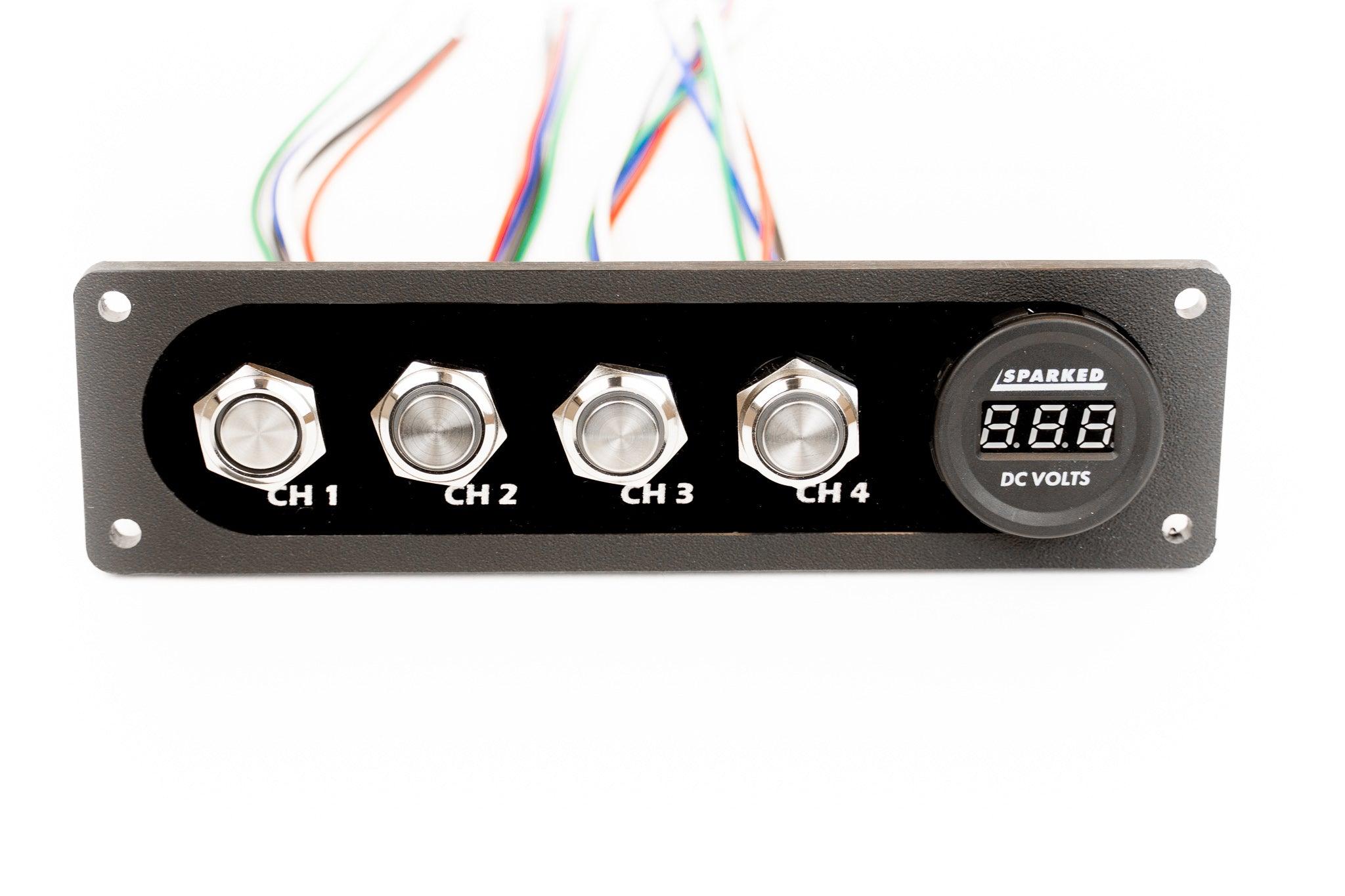 Sparked Innovations Single DIN Switch and Voltmeter Panel — Showtime ...